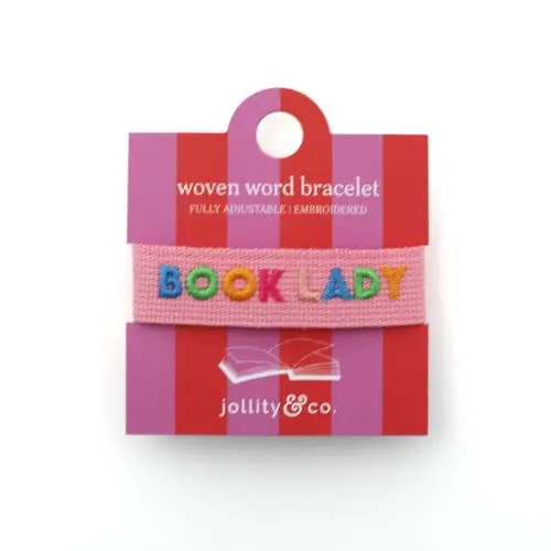 JOLLITY & CO Embroidered Book-themed Bracelets - Book Lady