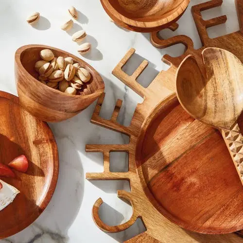 TAG The Big Cheese Board Natural Acacia Wood Everyday Serving Tray