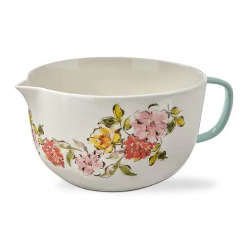 TAG In Bloom 144oz Mixing Bowl Dishwasher Safe Kitchen Accessory - Multicolored