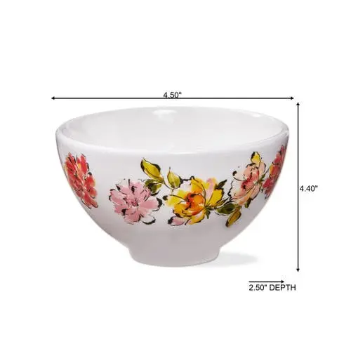 TAG In Bloom Snack Bowl Multi Earthenware Spring