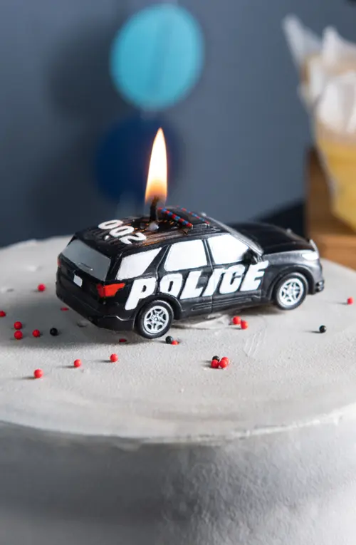 SOUTHLAKE GIFTS Police Car Candle