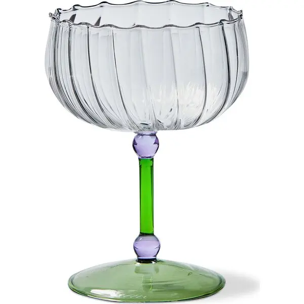 TAG Bloom Coupe Glass Glass Spring - Green