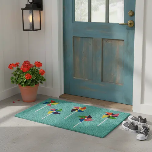 TAG Pinwheel Coir Mat Multi Coir Summer