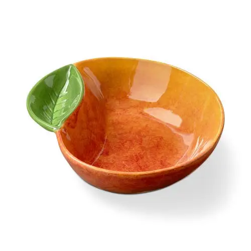 TAG Peach 2 Part Divided Server Multi Earthenware Summer - Orange