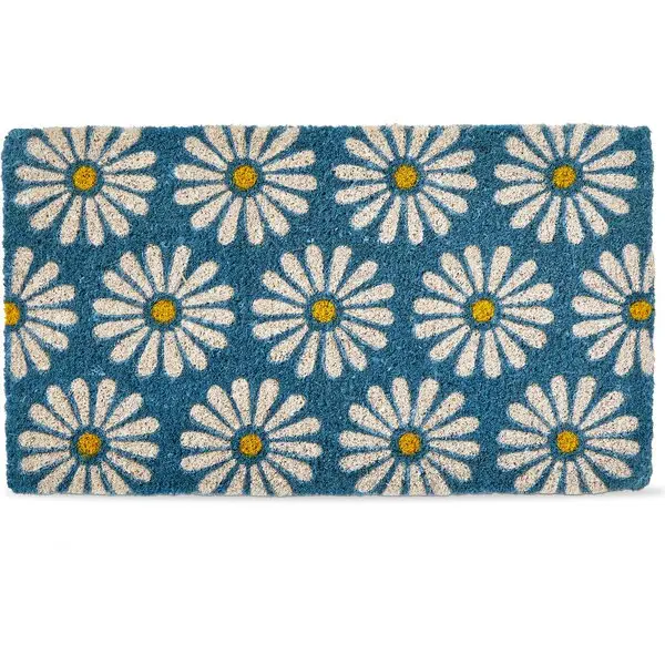 TAG Daisies Coir Mat Multi Coir Everyday - White