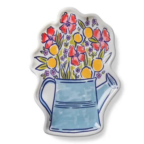 TAG Water Can Bouquet Trinket Dish Multi Ceramic Everyday - Blue