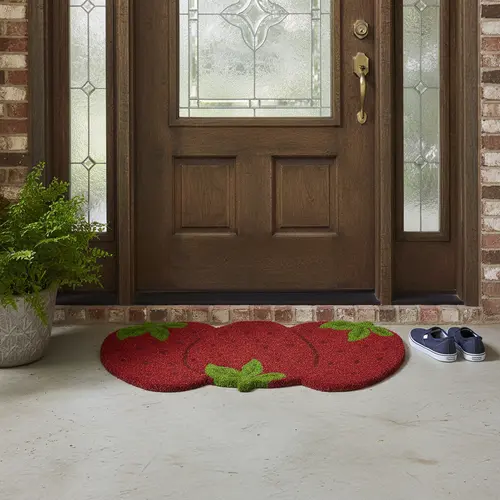 TAG Strawberry Non-slip Coir Mat Multi Coir Summer