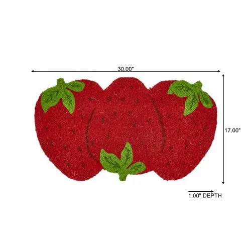 TAG Strawberry Non-slip Coir Mat Multi Coir Summer