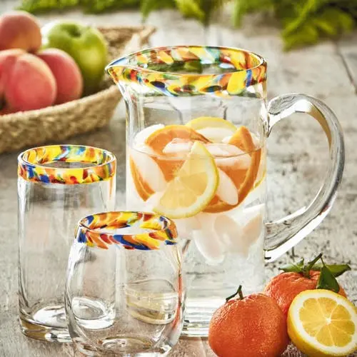 TAG Kaleidoscope Pitcher Multi Glass Summer