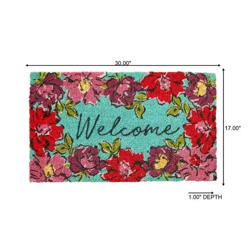 TAG In Bloom Welcome Coir Mat Multi Coir Summer