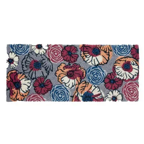 TAG Poppy Estate Coir Mat Multi Coir Everyday,summer - Blue