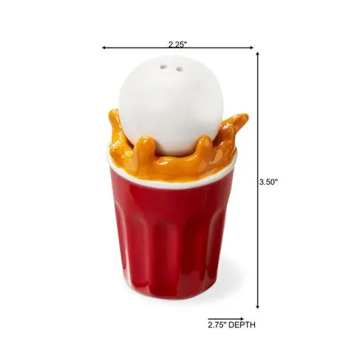 TAG Beer Pong S&p S/2 Multi Earthenware Summer
