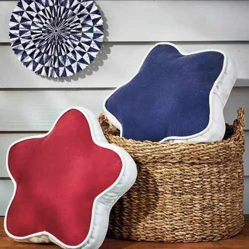 TAG Star Rev Indoor Outdoor Pillow Multi Cotton Summer