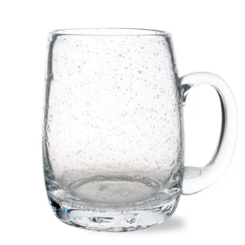 TAG Bubble Glass Beer Mug Drinkware For Everyday Use - Clear