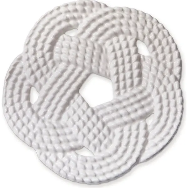 TAG Rope Trivet Ivory Earthenware Summer - Beige