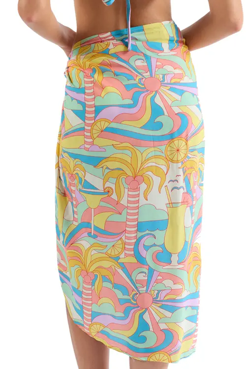 Kenny Flowers Printed Maxi Pareo