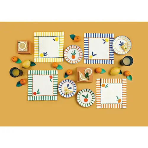 DANICA BRANDS Set Of 12 Appie Plates Burst