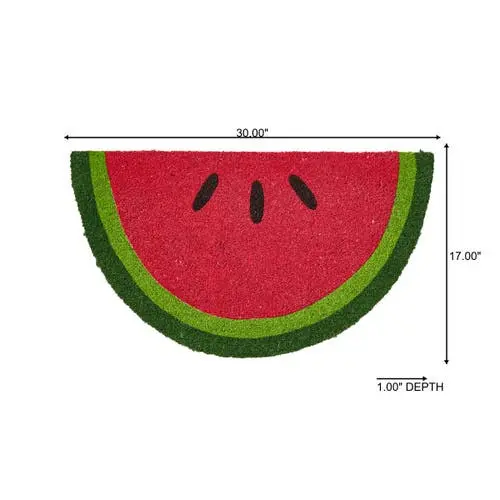 TAG Watermelon Slice Non-slip Coir Door Mat Fun Outdoor Decor