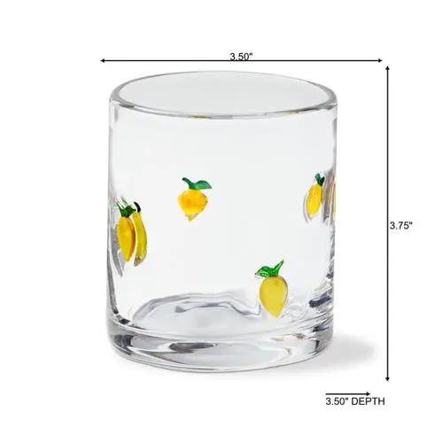 TAG Lemon Double Old Fashioned Glass Glass Summer