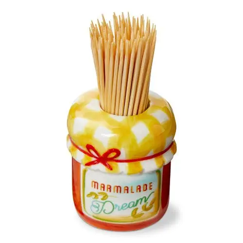 TAG Jam Jar Toothpick Holder Set Stylish Kitchen Accessory