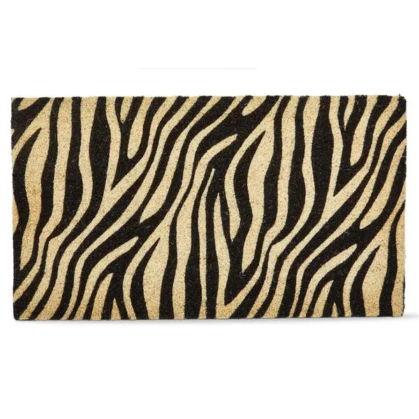 TAG Zebra Non-slip Coir Mat Multi Coir Everyday - Black