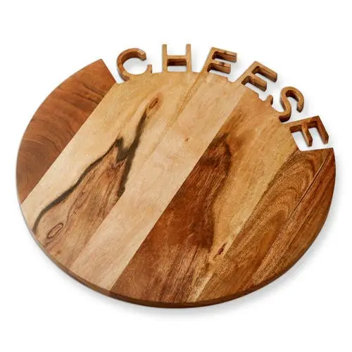 TAG The Big Cheese Board Natural Acacia Wood Everyday Serving Tray - Brown