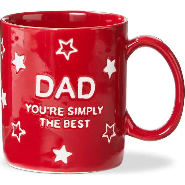 TAG Dad You're Simply The Best Mug Stoneware Summer - Red