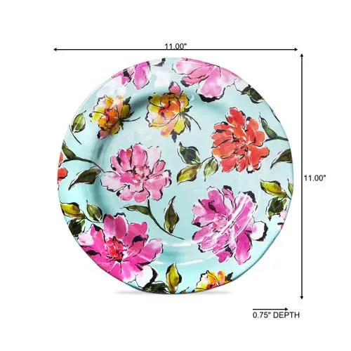 TAG In Bloom Melamine Dinner Plate Multi Melamine Spring
