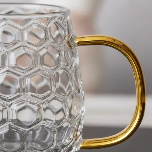 TAG Honeycomb Glass Mug Glass Everyday