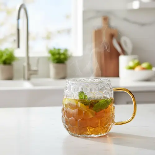 TAG Honeycomb Glass Mug Glass Everyday
