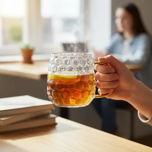 TAG Honeycomb Glass Mug Glass Everyday