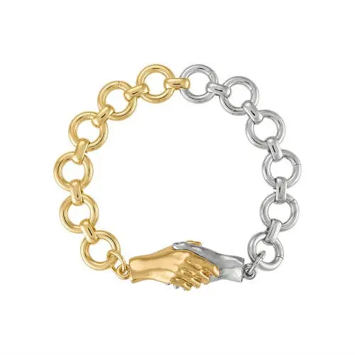 MLE Gentlewoman's Agreement Bracelet With Clasped-hand Motif - Duet