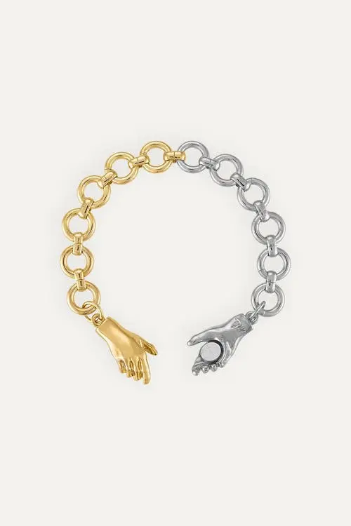 MLE Gentlewoman's Agreement Bracelet With Clasped-hand Motif - Duet
