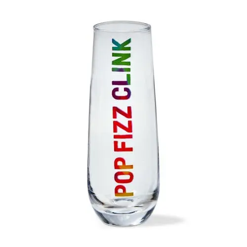 TAG Pop Fizz Clink Champagne Flutesdishwasher Safe - Clear