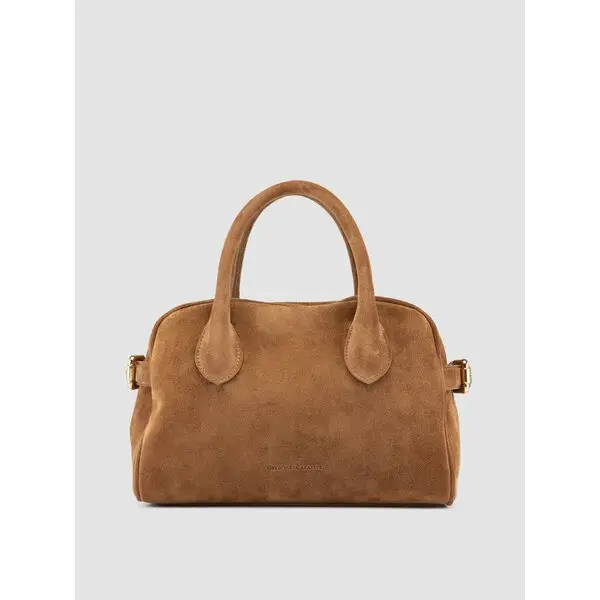 Officine Creative Julie 020 Suede Shoulder Bag