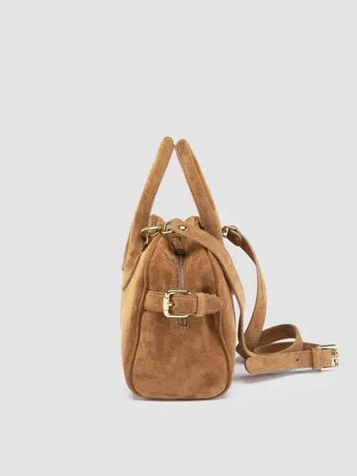 Officine Creative Julie 020 Suede Shoulder Bag