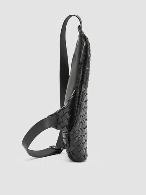Officine Creative Armor 05 Woven Clutch - Black