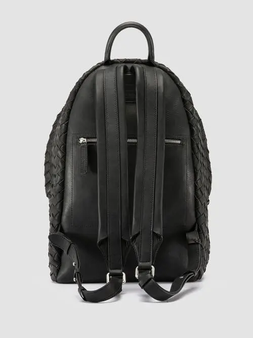 Officine Creative Armor 04 Woven Leather Backpack