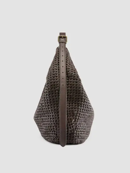 Officine Creative Vicky 002 Hand-woven Shoulder Bag - Brown