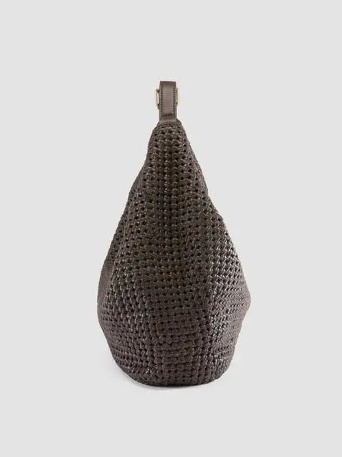 Officine Creative Vicky 002 Hand-woven Shoulder Bag - Brown