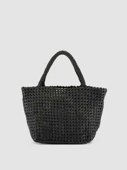 Officine Creative Vicky 001 Woven Leather Mini Bag - Black