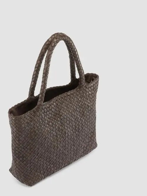 Officine Creative Raquel 001 Hand-woven Shoulder Bag - Brown