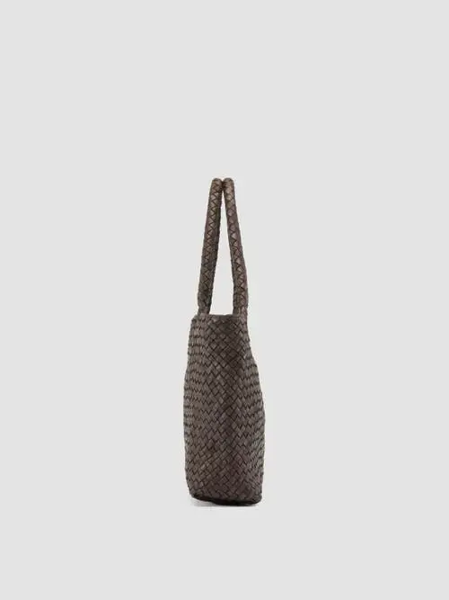 Officine Creative Raquel 001 Hand-woven Shoulder Bag - Brown