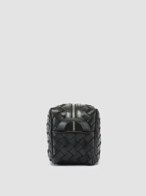 Officine Creative Armor 014 Woven Leather Bag - Black