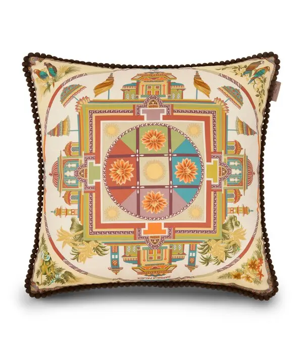 Etro Mandala Print Shanti Cushion - Brown