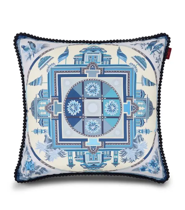 Etro Mandala Print Shanti Cushion - Blue