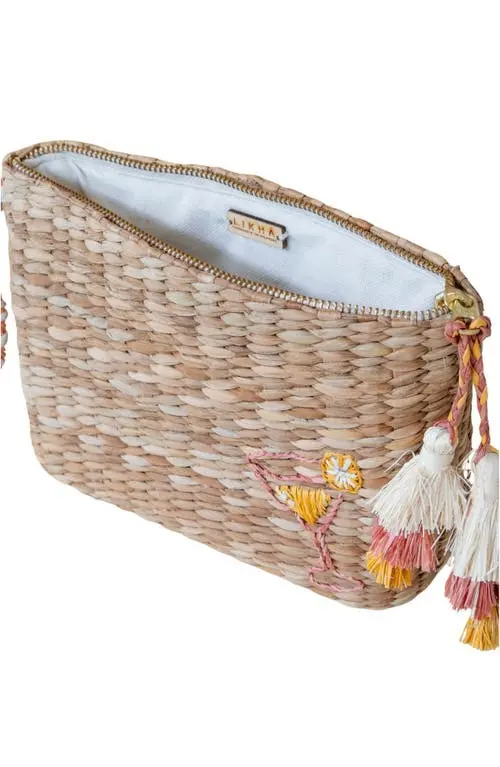 Likhâ Cocktail Embroidered Woven Pouch