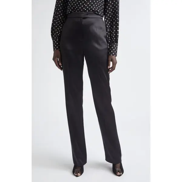 Valentino Garavani Tailored Double Duchessa Stretch Silk Pants
