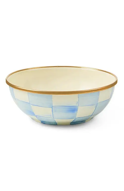 MACKENZIE-CHILDS Everyday Bowl - Sky Check