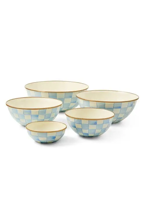 MACKENZIE-CHILDS Everyday Bowl - Sky Check